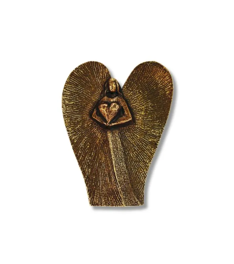 BronzeFigur, Engel med hjerte - Smagfulde Gaver